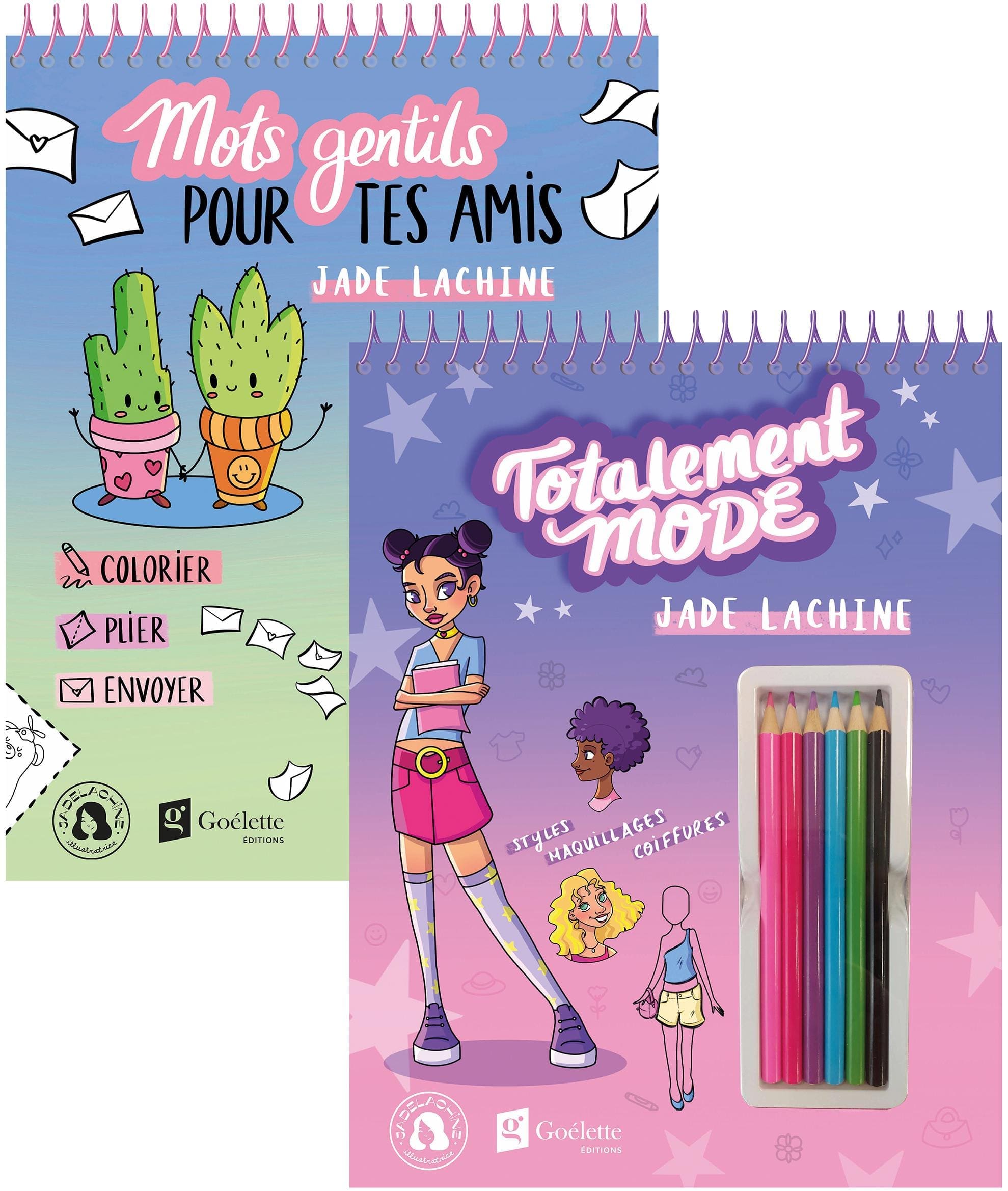 Les tablettes de coloriage de Jade Lachine - Goélette