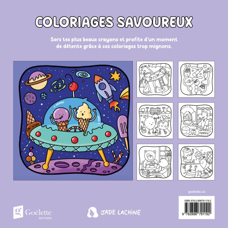 Coloriages savoureux (Prévente de 8 avril jusqu'au 14 avril) - Goélette